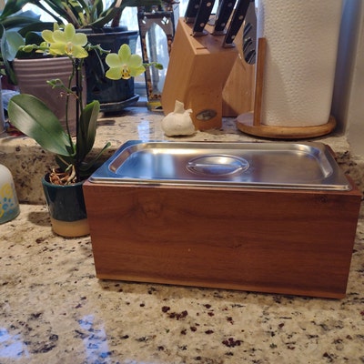 Kitchen Compost Bin 1.6 Gal Smell-proof, Rust-proof Countertop Compost ...