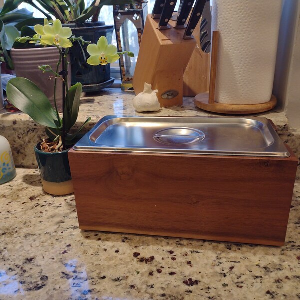 Kitchen Compost Bin 1.6 Gal Smell-proof, Rust-proof Countertop Compost ...