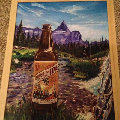 Custom Beer Painting Made to Order, Personalized Beer Gift for Him, Art ...