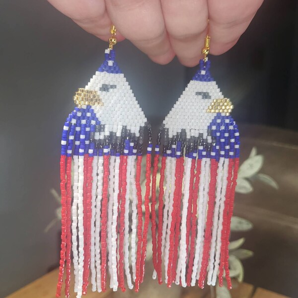 Aurora Borealis Beaded Earrings Pattern, Northern Pole Lights Fringe ...