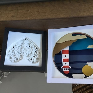 Square Shadow Box Frame SVG for Cricut Projects and Spacer Paper ...