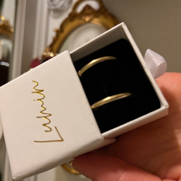Large Gold Hoops - Thick Gold Hoops - Gold Hoop Earrings - 14K Gold ...