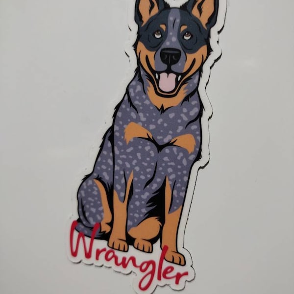 Custom Australian Cattle Dog, Blue Heeler, Red Heeler Vinyl Stickers ...