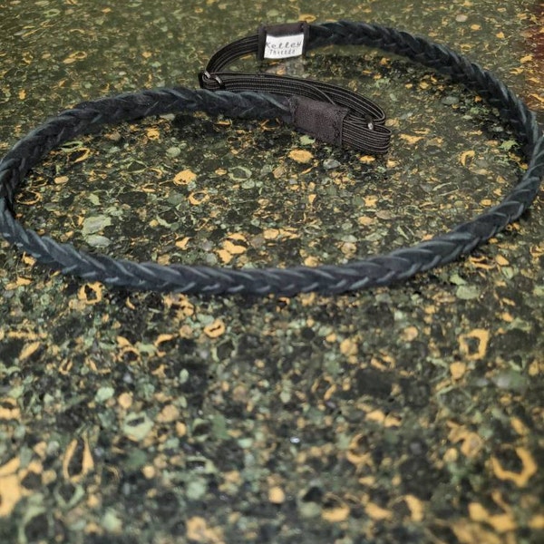 Leather Headband for Men Women Teens in 3/8 Inch Suede Leather Braid ...