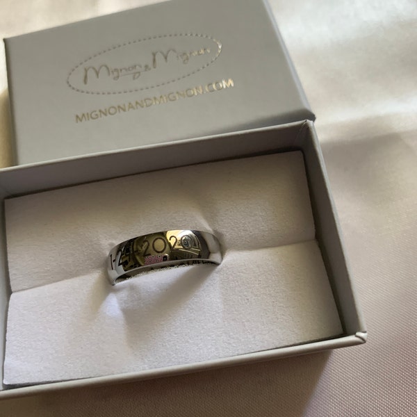 Personalized Engraved Ring Fathers Day Gift From Son Daughter Gift for ...