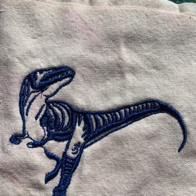 Raptor Machine Embroidery Design. Velociraptor Dinosaur Embroidery ...