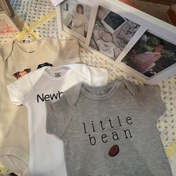 Retro Custom Text Onesie®, Retro Baby Onesie®, Personalized Text Baby ...