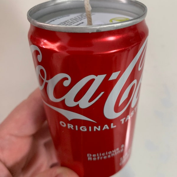 Coke Soy Candle - Hand Poured Coca Cola Soda Can Candle - Custom ...