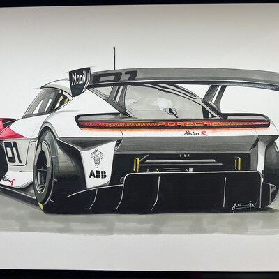 Ferrari 512S Berlinetta Concept Car Digital Art Drawing Print - Etsy