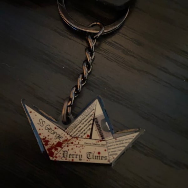 SS Georgie Blood Spattered Keychain - Etsy