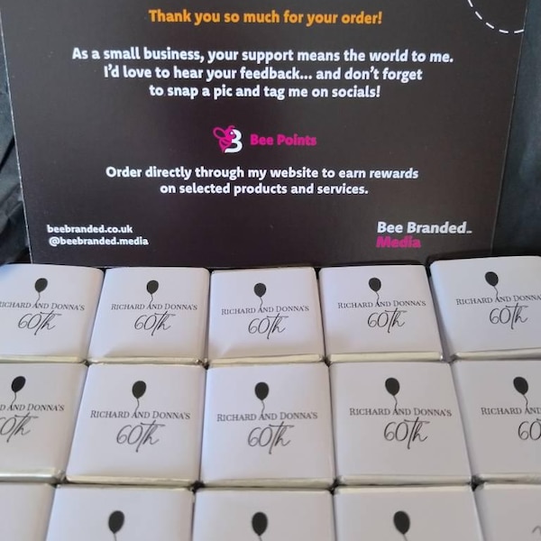 QR Code LOGO Personalised Chocolates for Your Business, Work Events and ...