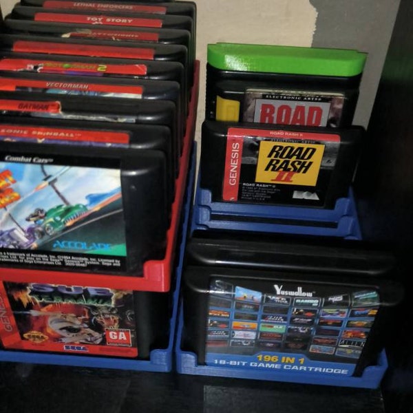 Game Boy Cartridge Display Stand, Tiered, Holds 6 GB or GBC Game Carts ...