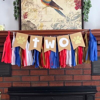 Custom Dog Birthday Banner-puppy Birthday Banner-dog Age Banner-dog ...