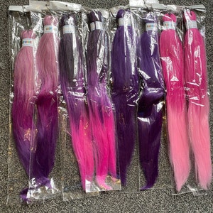 Cyberlox Dread Goth Red Black Redweb Metallic Hair Falls - Etsy