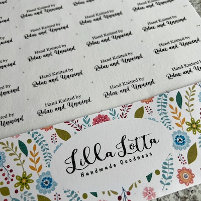 Fabric Name Tags 30x Cotton Name Labels Two Line - Etsy