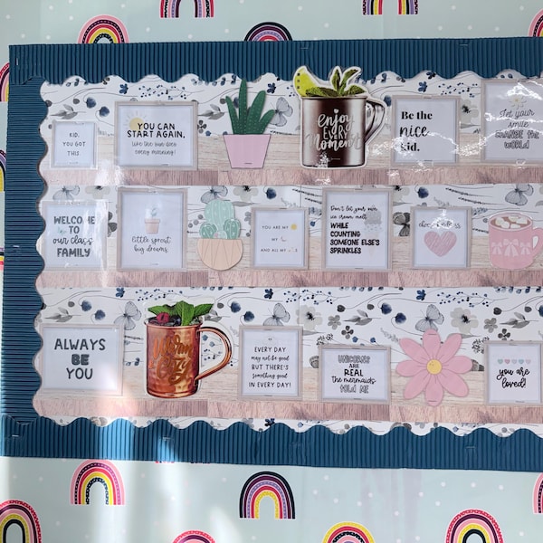 Motivational Quotes Bulletin Board Kit or Classroom Door Decor ...