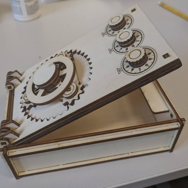 Coded Wooden Box – DXF Files for Laser Cut, Box Cut File, CDR Files for ...