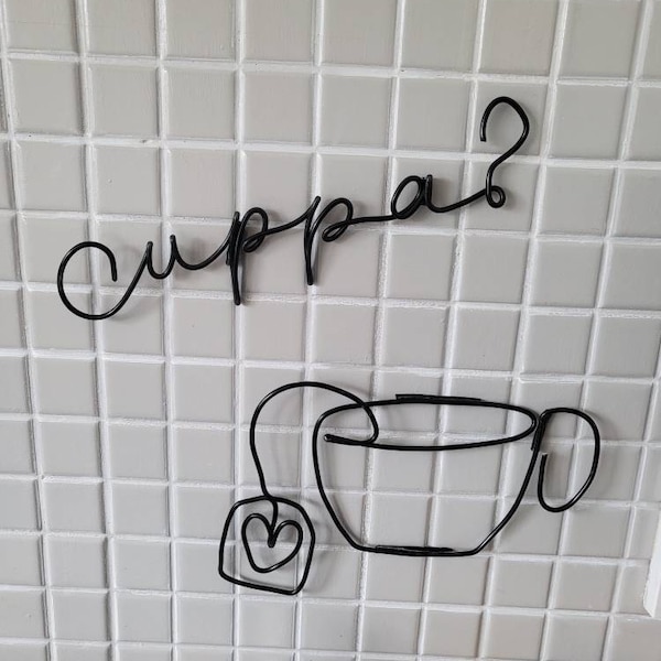 Lightbulb CUSTOM Wire Handwritten Wire Phrases Bespoke Wall Words Wall ...