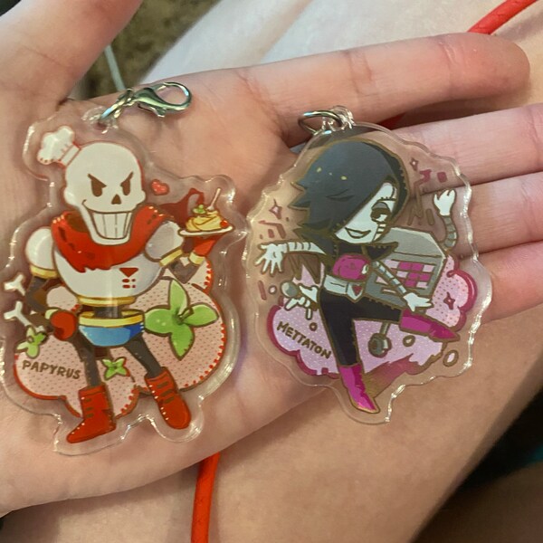 Undertale Acrylic Charms - Etsy
