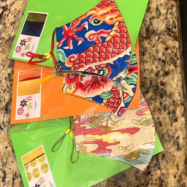 Colorful & stylish face masks. FREE SHIPPING by WhimsicalPinwheel