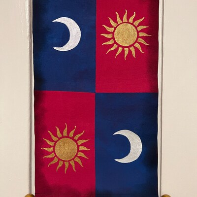 Hand Painted House Mormont Canvas Banner here We Stand Game of Thrones ...