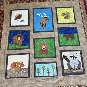 Bear Foundation Paper Piecing Pattern, Bear FPP, Animal PDF Sewing ...