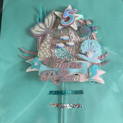 Custom Ocean Cake Topper for Birthday Party, Baby Shower Under the Sea ...