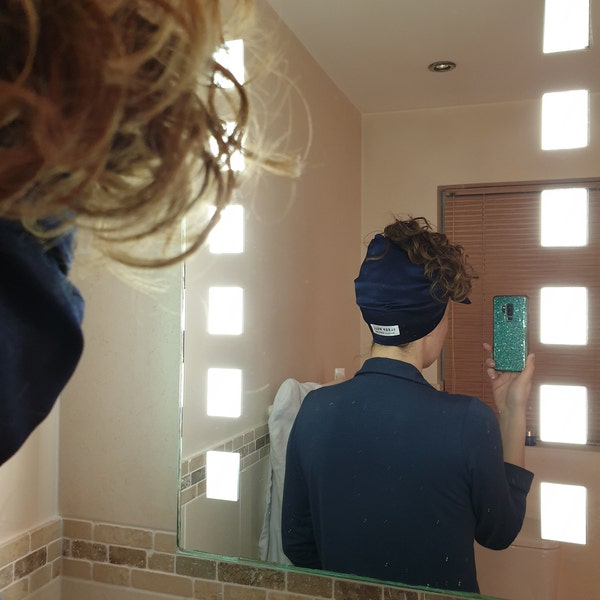 Luxurious Satin "sleep Well" Hair Wrap, Pineapple Hair Protector, Sleep ...