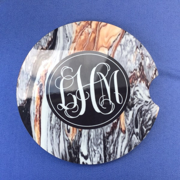 Marble Monogram License Plate Marble Like Monogram Car Tag Personalized ...