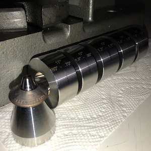 BIG Self Centering Coin Ring Punch Set, No Spacers Sizes 1/4, 3/8, 1/2 ...