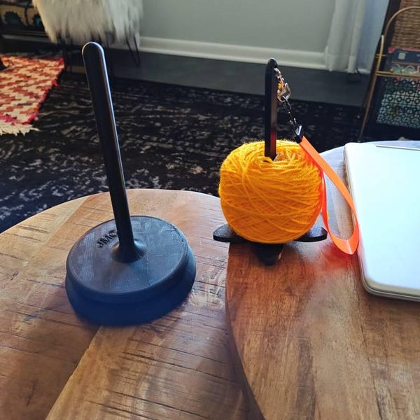 Yarn Holder | Wide Base Spindle , Yarn Spindle, Knitting Tool, Wool ...