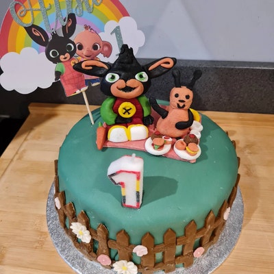 Bing Bunny and Sula Cake Topper - Etsy UK