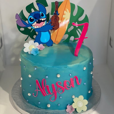 Lilo and Stitch Cake Topper Set/ Lilo & Stitch Cake Topper/ Lilo and ...
