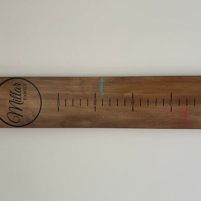 Personalised Height Chart Markers Vinyl Decals - Etsy