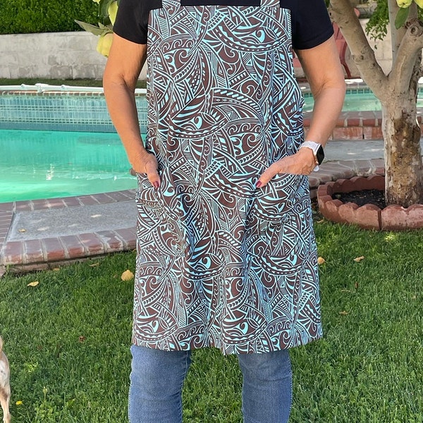 60 Inch Wide - Swirl Polynesian Tapa Tribal Design Original Fabric ...