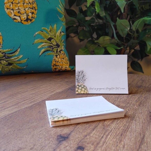 Set of Pineapple Post It Note Cute Sticky Note Set for Women ...