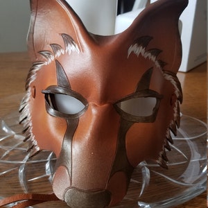 FOX Mask, Leather Mask by Faerywhere - Etsy