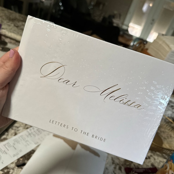 Personalized Dear Bride Book, Letters to the Bride Message Album ...