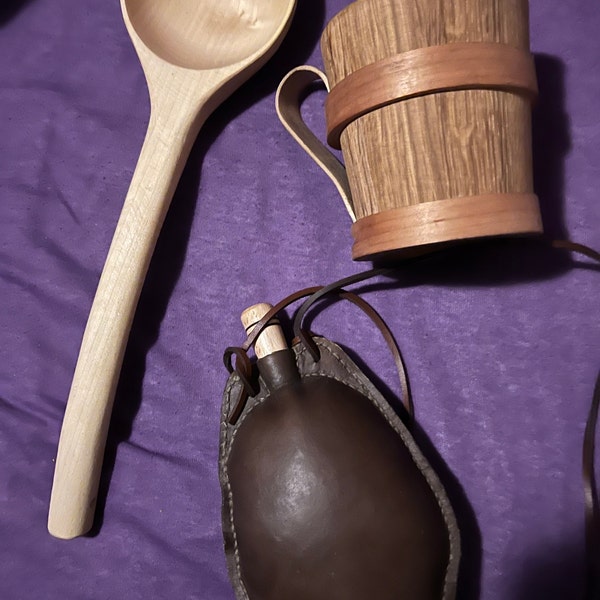 Egg Shape Waterskin, 17 Oz ,natural Water Bottle, for Bear and Wine ...