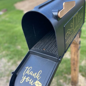 Thank You Decal Thank You Sticker Thank You Mail Box Decal - Etsy