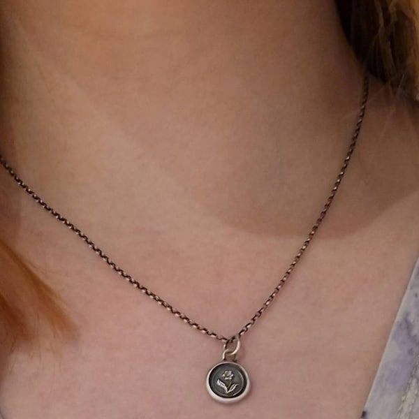 Persevere, Don't Give Up. Antique Wax Letter Seal. Sterling Pendant. - Etsy