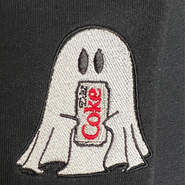 Diet Coke Ghost Embroidery .PES Design - Etsy