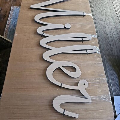 Wooden Name Signs Wooden Letters Personalized Wood Design Laser Cut Out ...