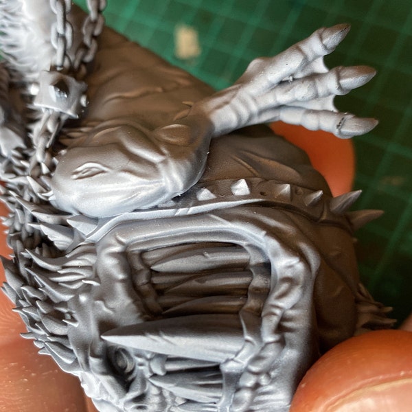 Futuristic Orc Beast Boss on Cave Monster Printed - Etsy