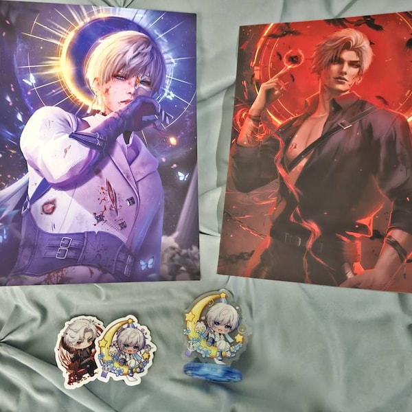 RAFAYEL CHIBI Love and Deepspace Art Print Poster, Gift for Gamer - Etsy