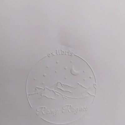 Book Embossing Custom With Your Name Flower Gardener Library - Etsy