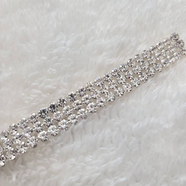 Sparkle REAL Silver or Gold Rhinestone/ Wedding Cake Decoration/ Bridal ...