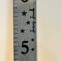 Growth Chart Ruler 3D | Playroom Decor | Wall Ruler | Personalized Wood ...