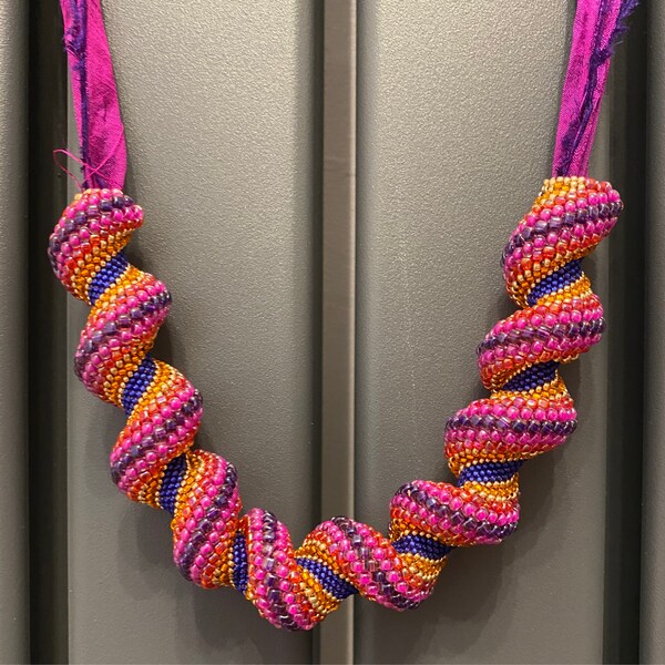 TUTORIAL - JULES Necklace, Cubic Right Angle Weave With Jewel ...