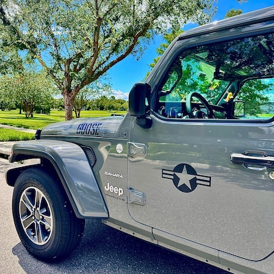 Vinyl Distressed Style Compass Hood Decal Window Decal Fits Jeep ...